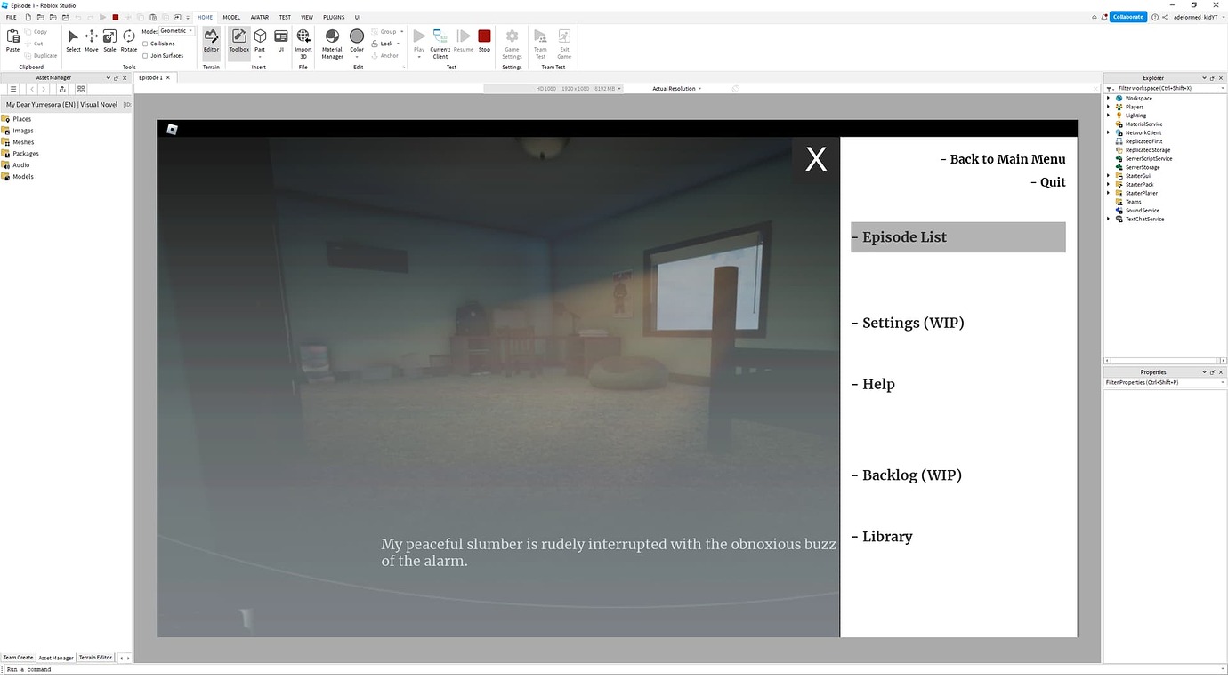Roblox Visual Novel Concept - Early Access Studio & Other Screenshots ...