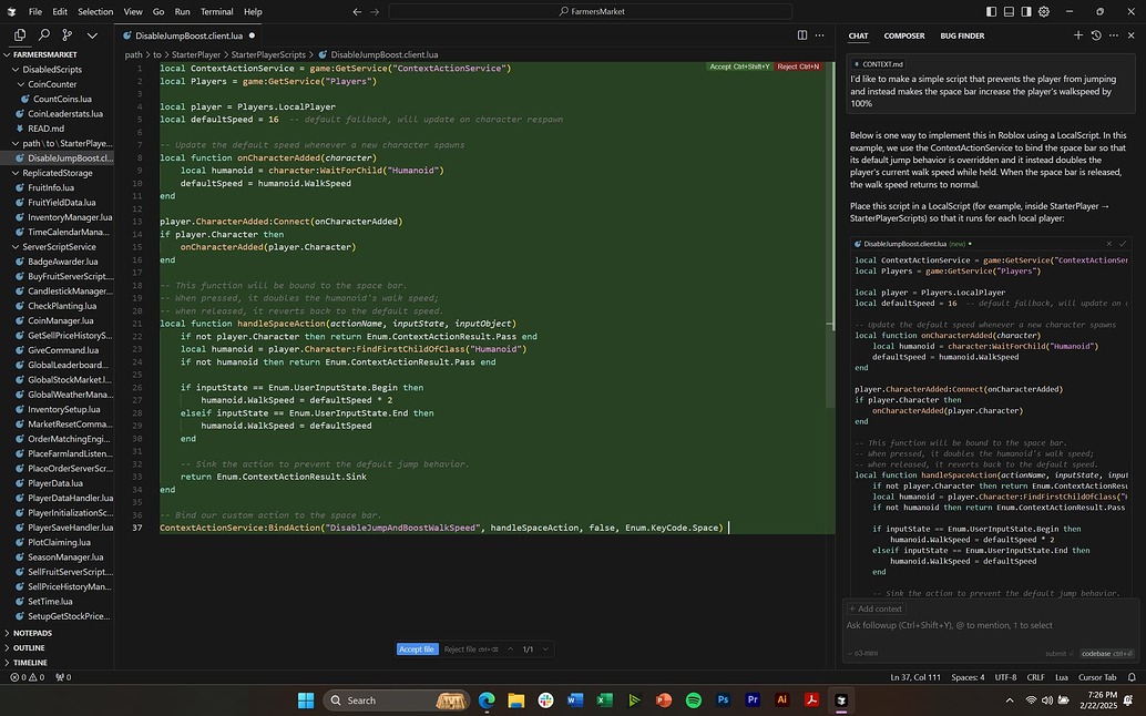 How to use Cursor to Code for You in Roblox Studio - Community ...