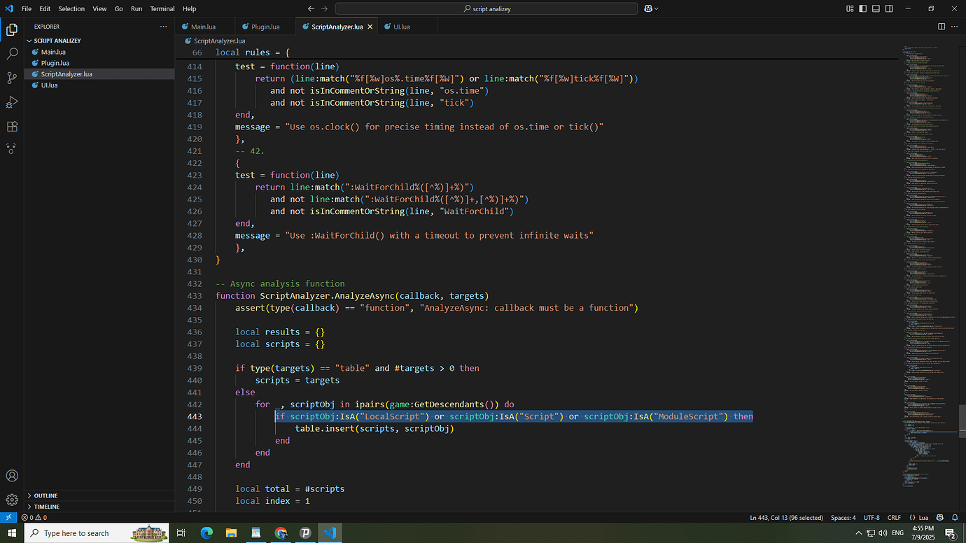 Script Analyzer-The best Roblox plugin - Creations Feedback - Developer Forum | Roblox