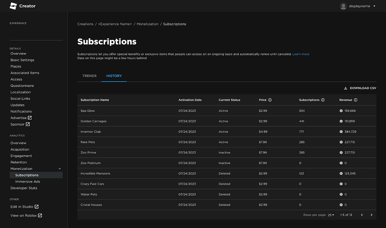 Create and Manage Subscriptions within your Experience - Announcements ...
