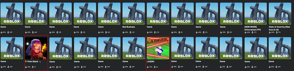 Continue sort on homepage pushing our games backwards - Roblox ...