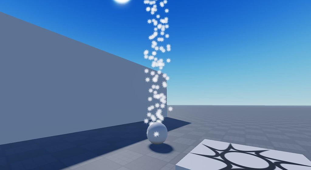 How do you prevent a ParticleEmitter from rotating with the part it's parented to? - Scripting ...