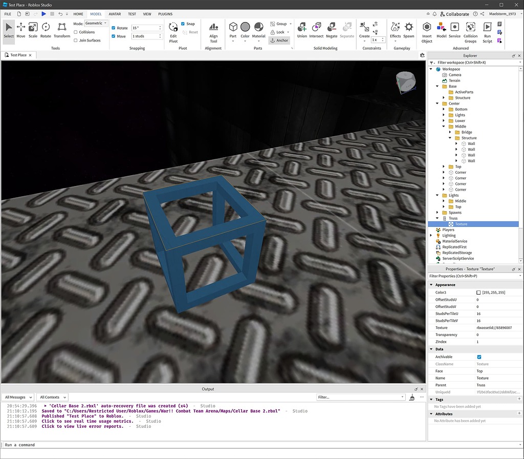 Decal/Texture instances do not render on TrussPart instances - Engine Bugs - Developer Forum ...
