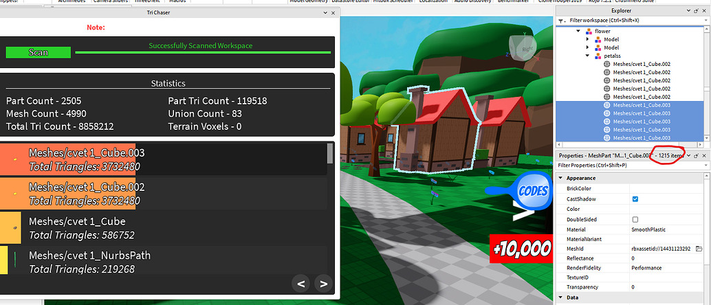 [FREE] Tri Chaser - Mesh Triangle counter - Community Resources ...