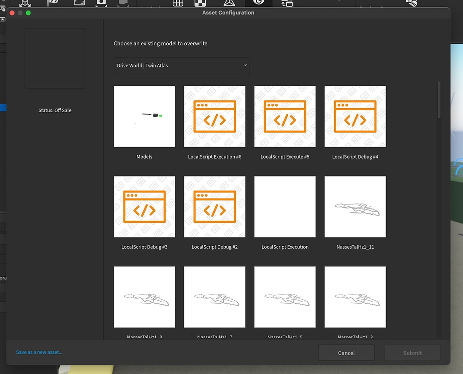 Group models & packages appears as empty - Creator Hub (create.roblox ...