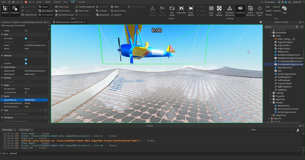 Issue with hinge constraint - Building Support - Developer Forum | Roblox