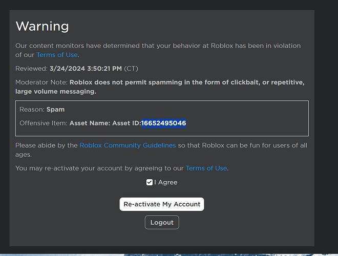 UGC permissions ban loop - Roblox Application and Website Bugs ...