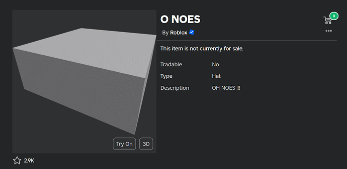 "O NOES" Accessory Missing Mesh and Texture - Catalog Asset Bugs - Developer Forum | Roblox