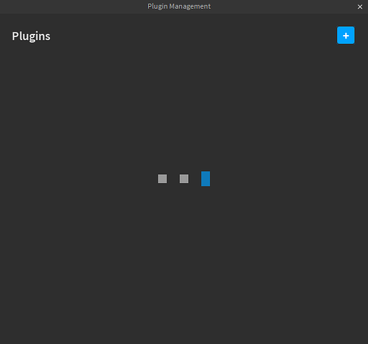Manage Plugins stuck loading infinitely - Platform Usage Support - Developer Forum | Roblox