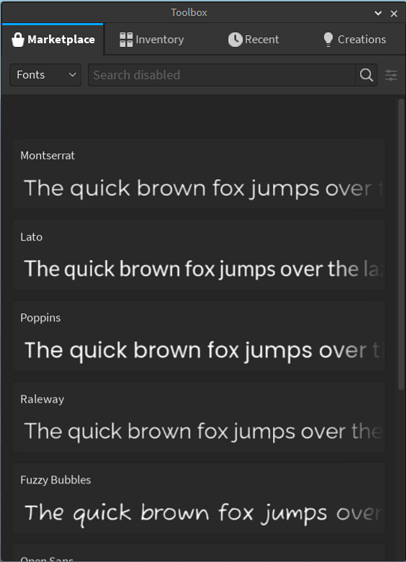 Fonts in Creator Marketplace + 81 New Fonts - Announcements - Developer ...