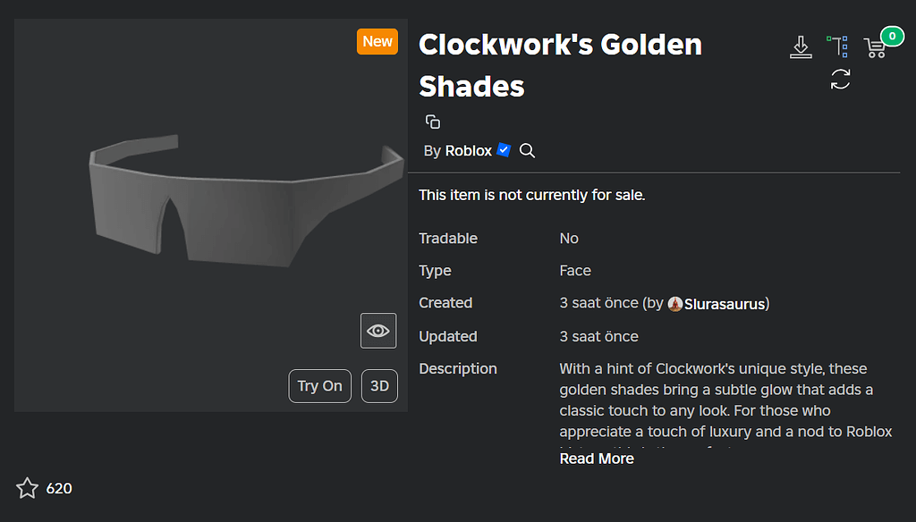 False DMCA Claim on Recently Released Roblox-Created Item "Clockwork’s ...