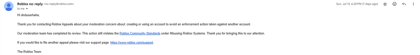 Wrongly Banned Creating Or Using An Account To Avoid An Enforcement Action Taken Against