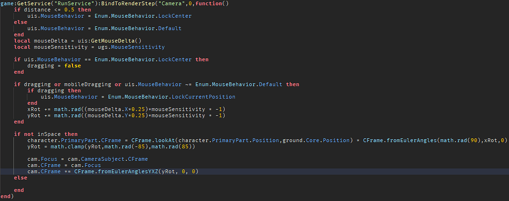 Planet Camera And Gravity Wonky Scripting Support Developer Forum Roblox 6061