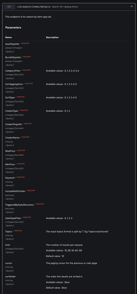Need Help with Catalog v2 API - Scripting Support - Developer Forum ...