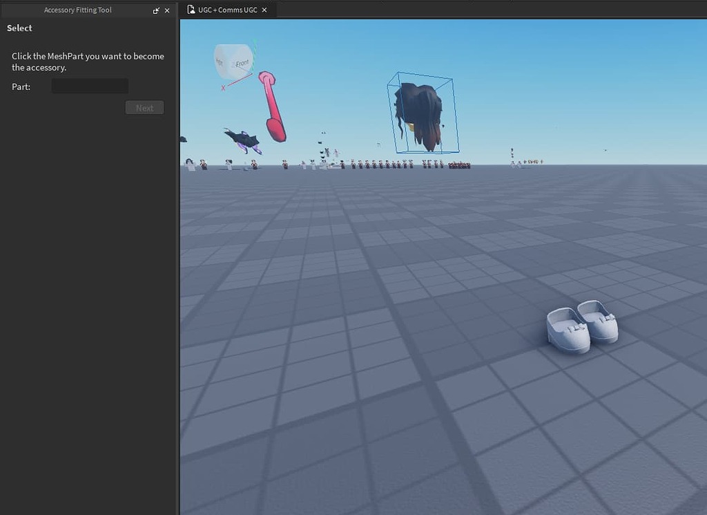 Accessory Fitting Tool Not Accepting / Selecting Mesh - Studio Bugs ...