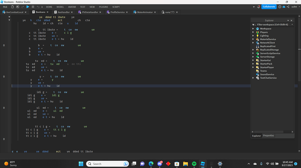 Script editor not displaying words? - Platform Usage Support - Developer Forum | Roblox