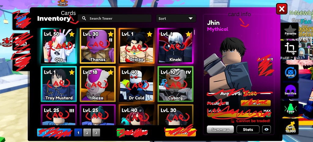 How to Build a Card Storage Inventory Like in Tower Defence Games? - Scripting Support ...