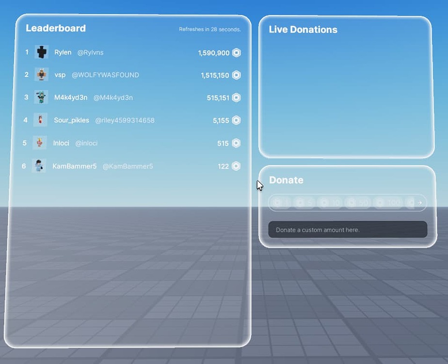 Smart donation leaderboard v2 - Community Resources - Developer Forum ...