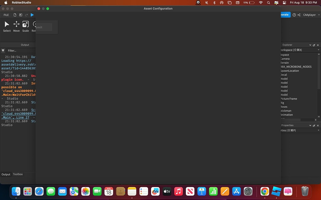 Asset configuration broken - Platform Usage Support - Developer Forum | Roblox