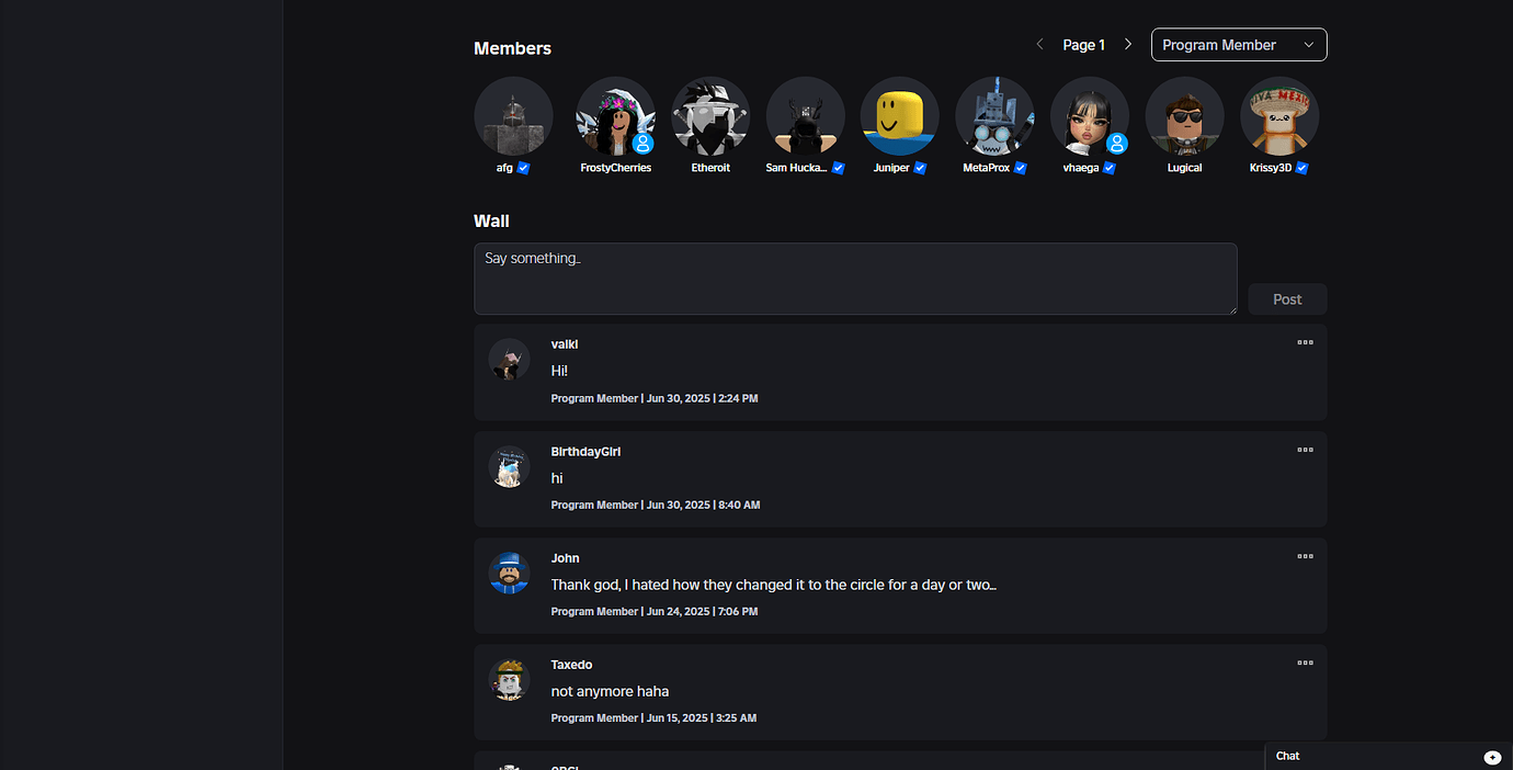 Top of Communities Page is Missing - Roblox Application and Website ...