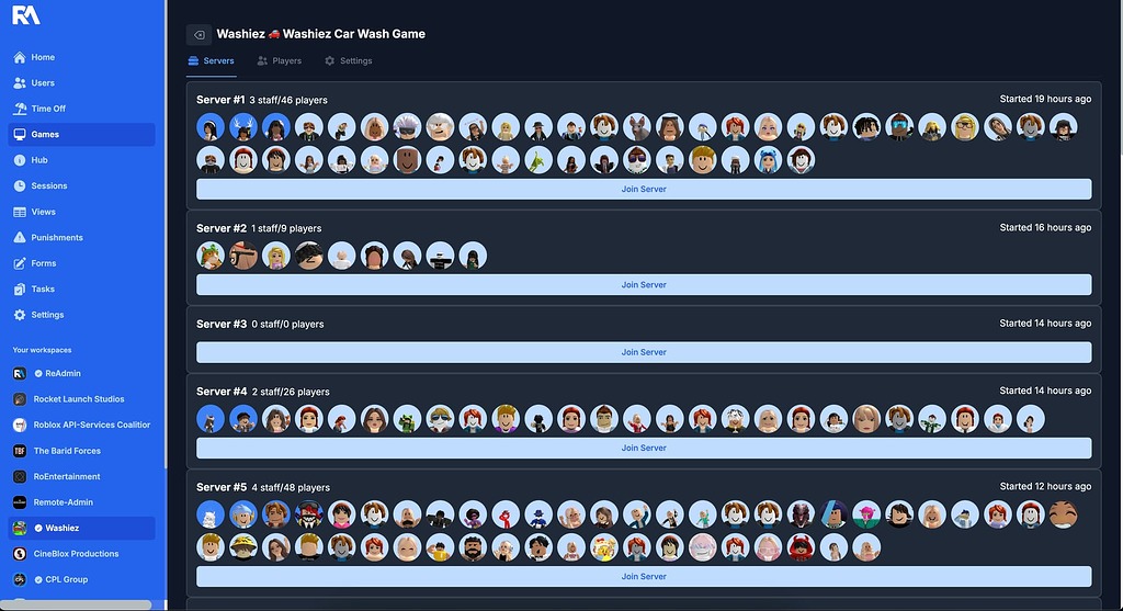 ReAdmin | Manage your Games, Staff, Activity & More - Community ...