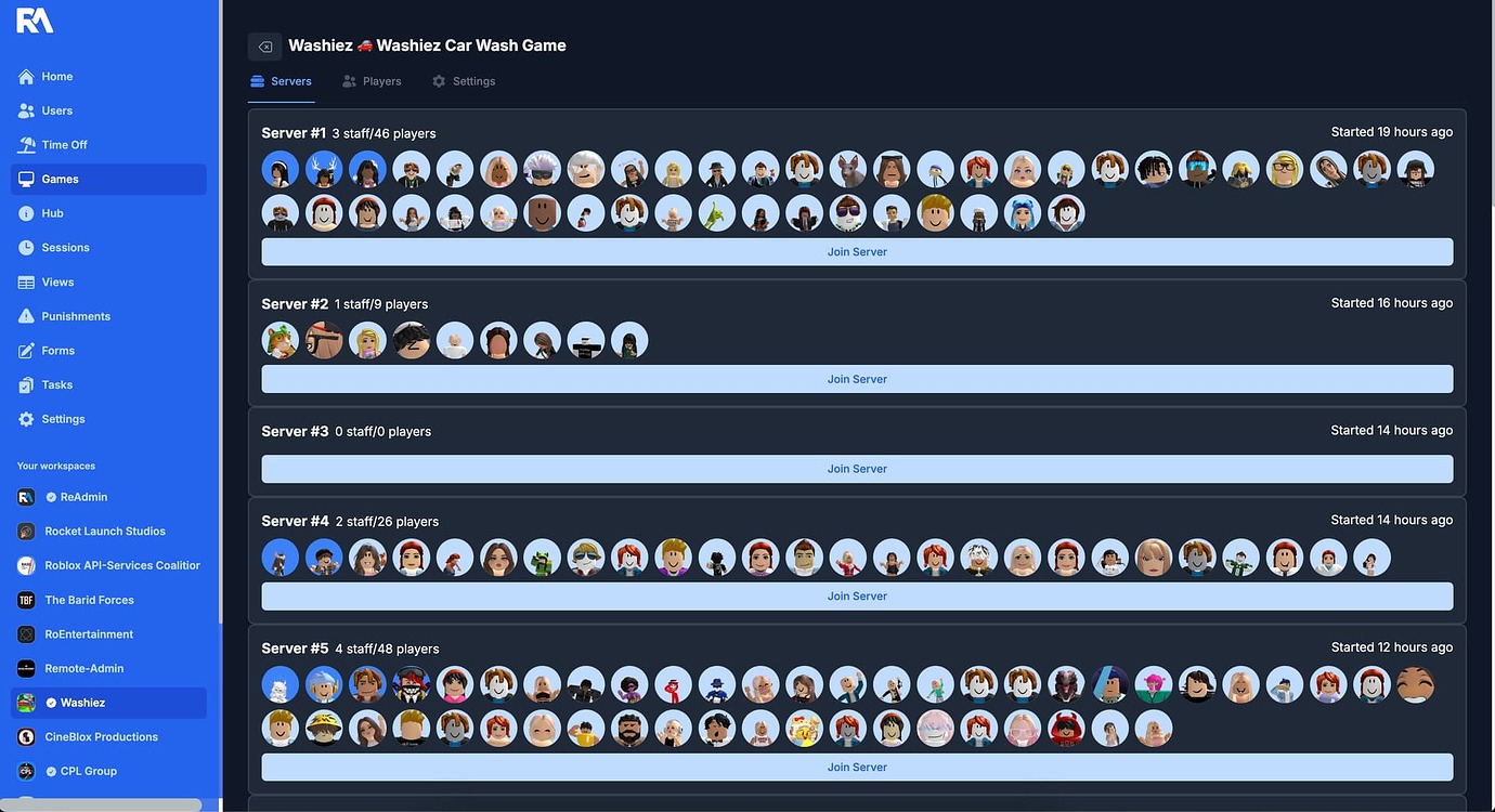 ReAdmin | Manage your Games, Staff, Activity & More - Community ...