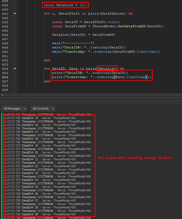 Every single table value being overwritten when inserting data - Scripting Support - Developer ...