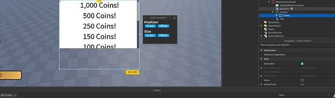 Scrolling Frame Scaling - Platform Usage Support - Developer Forum | Roblox