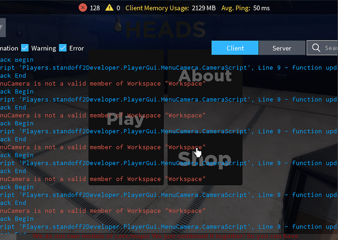 128 Errors In Output Scripting Support Developer Forum Roblox