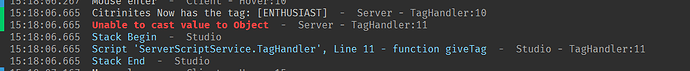 "Unable To Cast Value To Object" Error when using clientEvent & serverEvent - Scripting Support ...