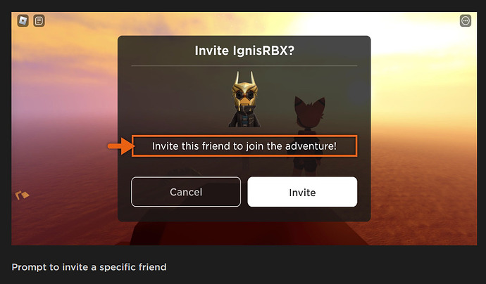 Player Invite Prompts - Announcements - Developer Forum | Roblox