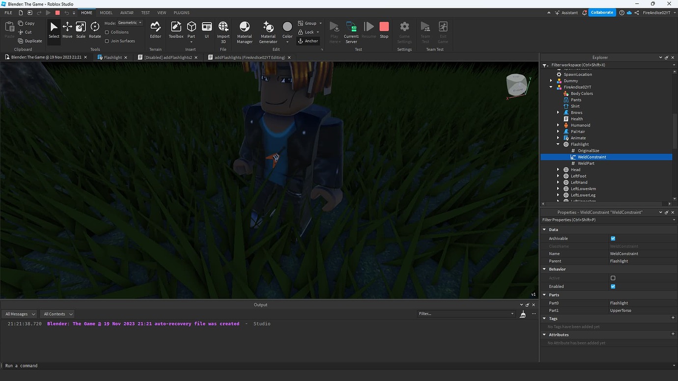 Object attached to character - Scripting Support - Developer Forum | Roblox