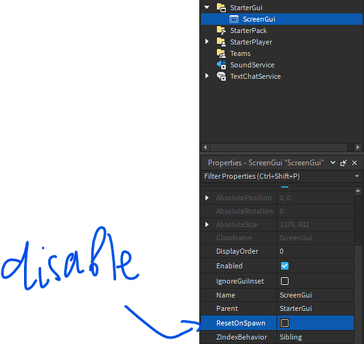 How to Disable the default UI loading from character spawning in? - Scripting Support ...