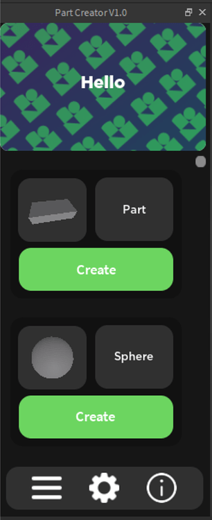 Part Creator [Plugin] - Community Resources - Developer Forum | Roblox