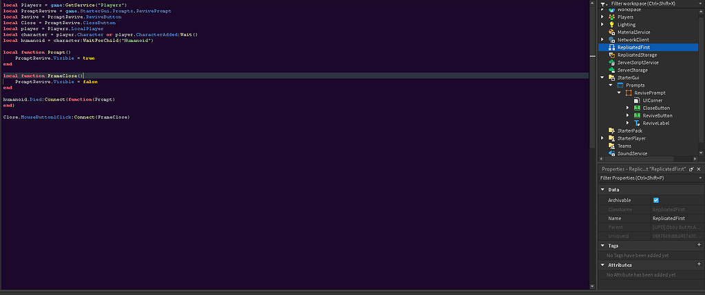 Scripting a death screen! - Scripting Support - Developer Forum | Roblox