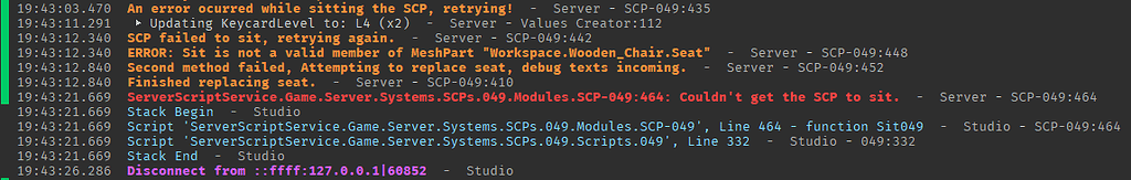 NPC Fails to sit after working a few times - Scripting Support - Developer Forum | Roblox