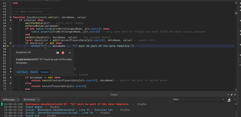 Studio forcing me to look at errors - Scripting Support - Developer Forum | Roblox