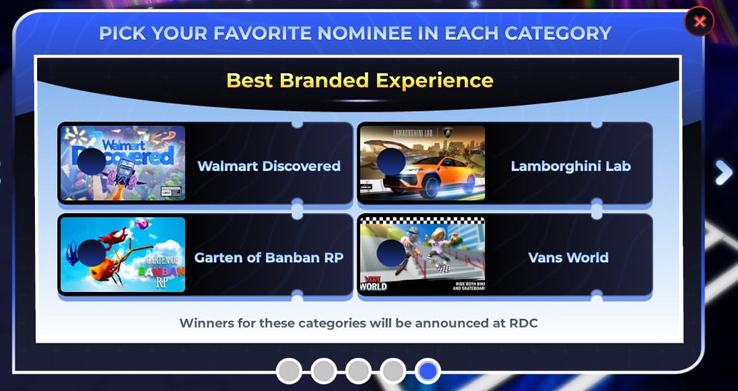 Roblox Innovation Awards 2024: Voting Is Now Open! - Community & Events ...