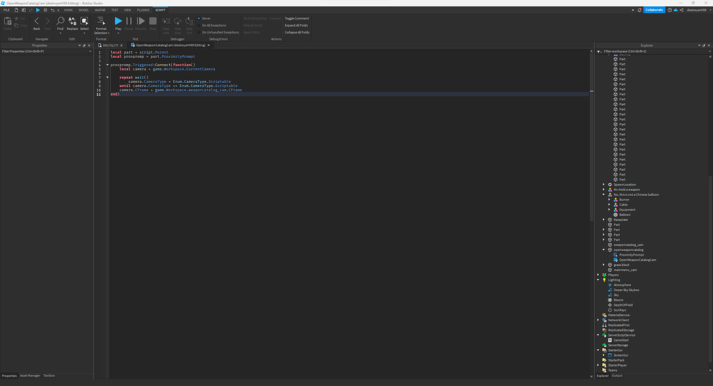Proximity Prompt not working with camera manipulation - Scripting ... Proximity Prompt not working with camera manipulation - Scripting ...