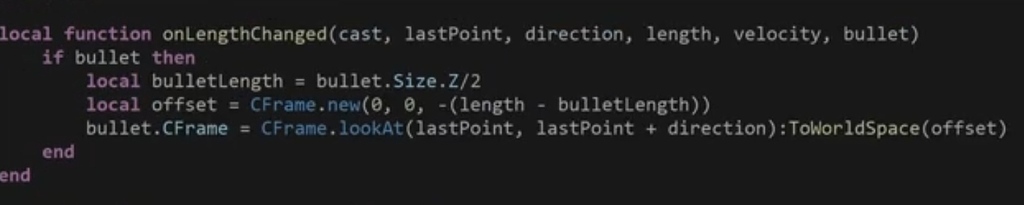 Fastcast Bullet Offsetting Creations Feedback Developer Forum Roblox