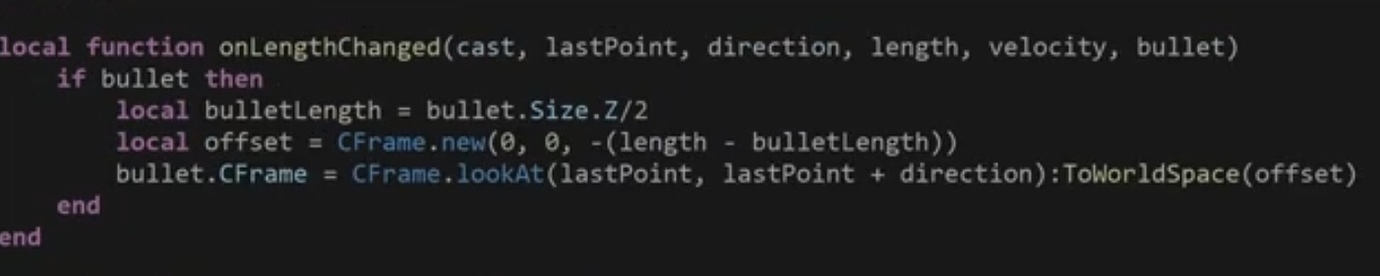 Fastcast bullet offsetting - Creations Feedback - Developer Forum | Roblox