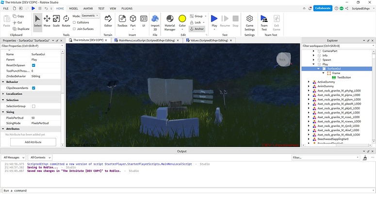 Surface Text Button not working - Art Design Support - Developer Forum ...