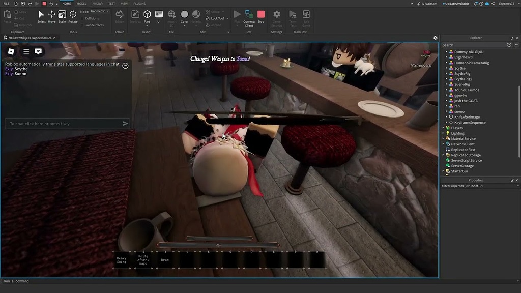 Weapon Bug Glitching The Character to Walk Backwards at High Speed - Scripting Support ...