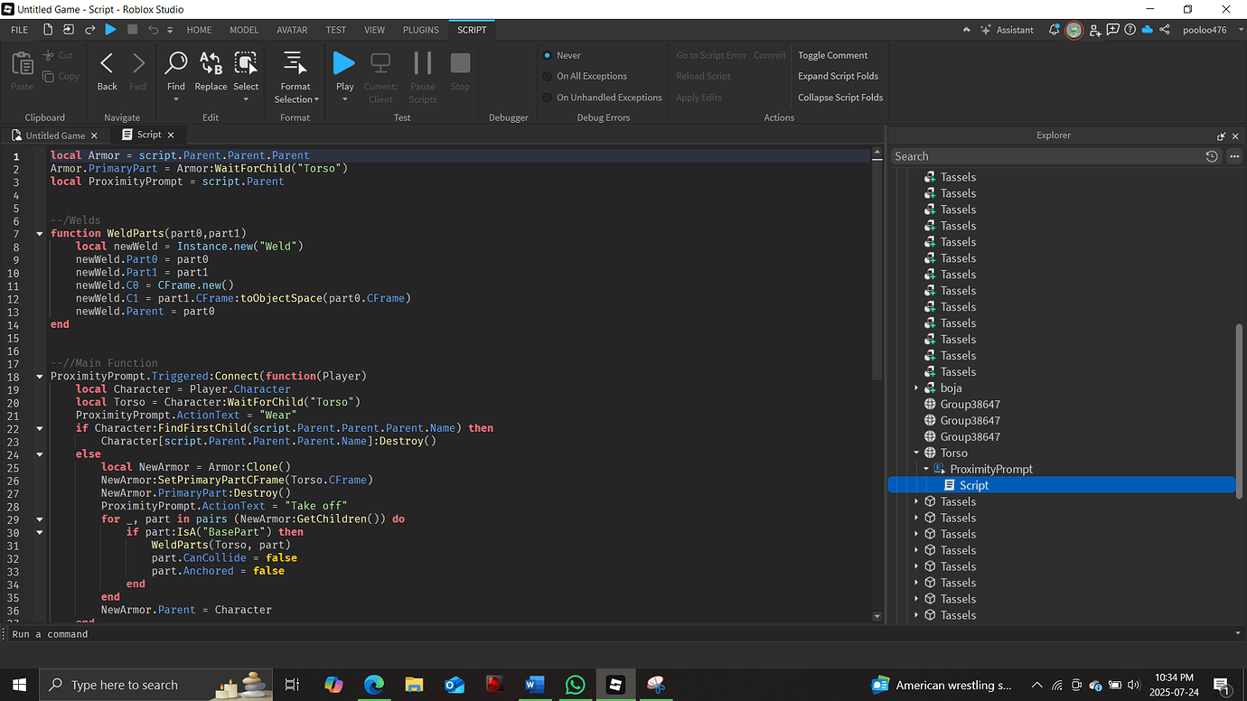 What am I doing wrong? - Scripting Support - Developer Forum | Roblox