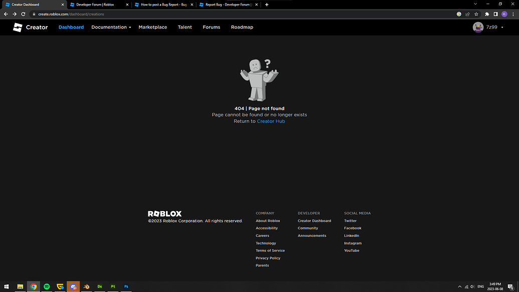 All create dashboard sites are 404ing/giving blank webpage - Website ...