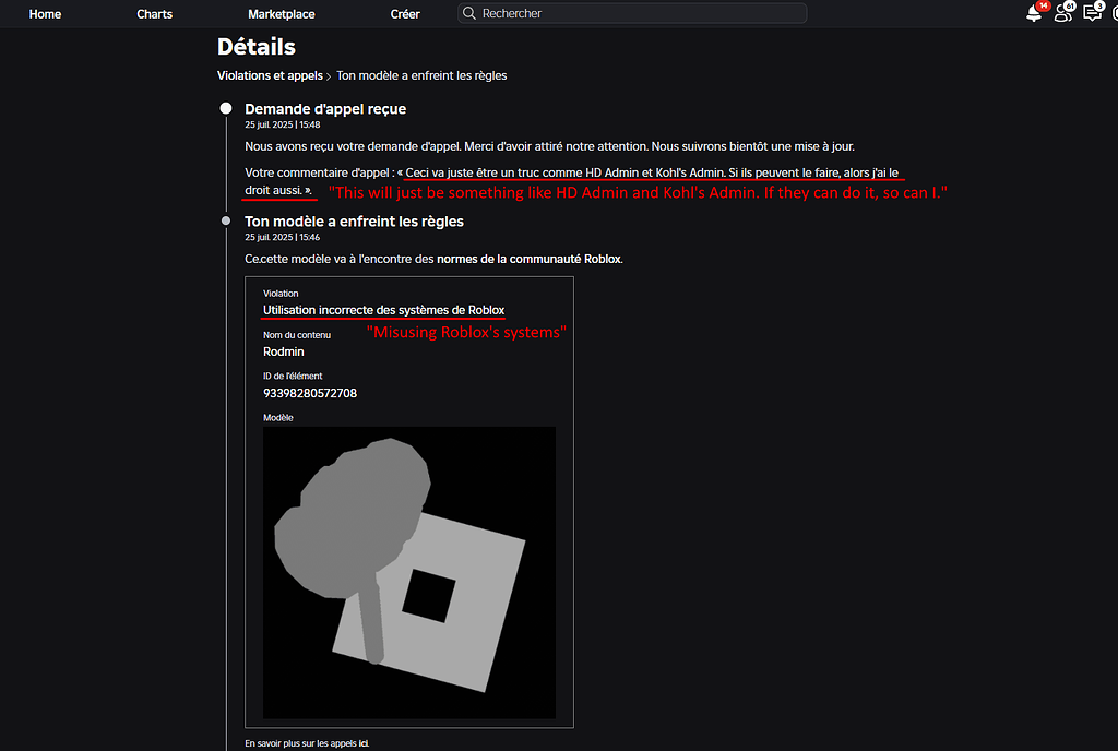Admin Panel got taken down for misusing roblox's systems - Platform ...