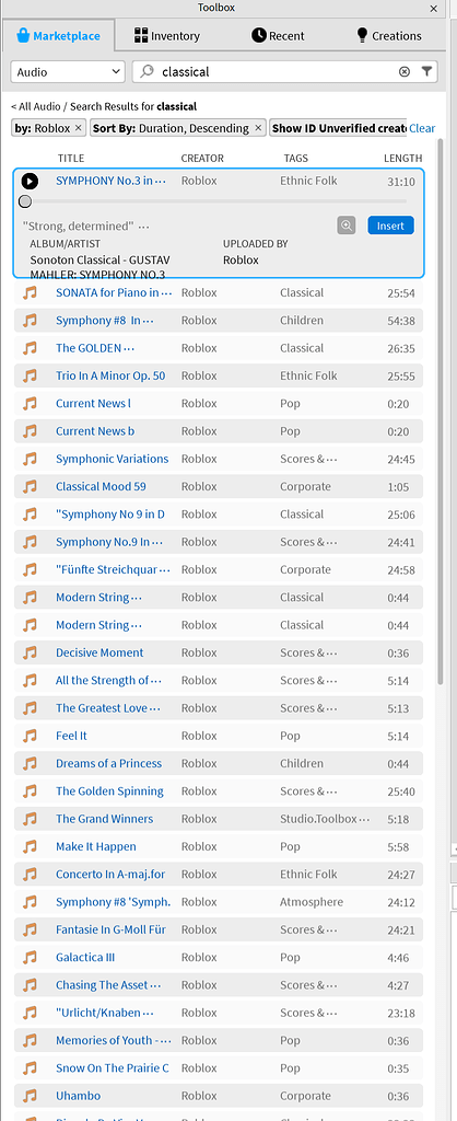 [Solved] Unable to specify sound search filters in Toolbox for sound assets longer than 7 ...