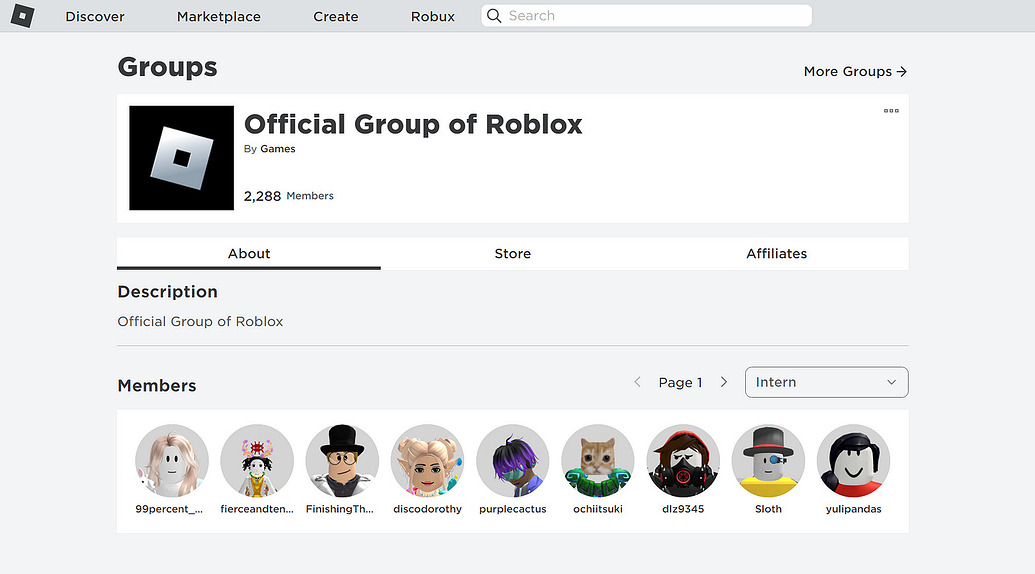 Group Page Not Displaying Member and Experience Information - Roblox Application and Website ...
