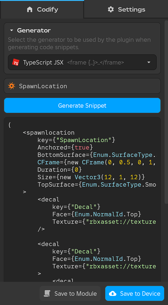 Codify - Convert anything to Luau, TypeScript, Vide, Fusion, React, Rojo and more! - Community ...