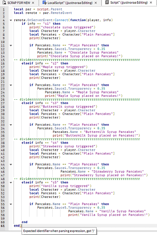 Script showing error, how do i fix this? - Scripting Support - Developer Forum | Roblox